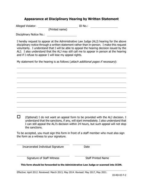 Disciplinary Hearing Templates Pdf Download Fill And Print For Free