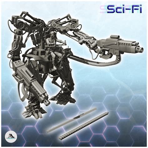 3d Printable Combat Robots Pack No 2 Future Sci Fi Sf Post