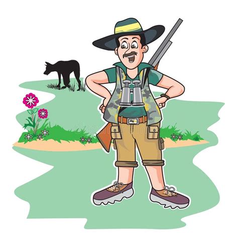 Safari Hunter Animation Sprite Stock Vector Illustration Of Safari