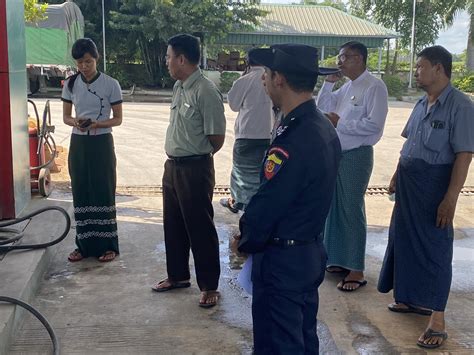 ရေတာရှည်မြို့နယ်၌ စက်သုံးဆီအရောင်းဆိုင်များအား ကွင်းဆင်းစစ်ဆေး