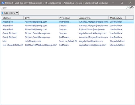 Export Office 365 Mailbox Permissions To Csv Ali Tajran