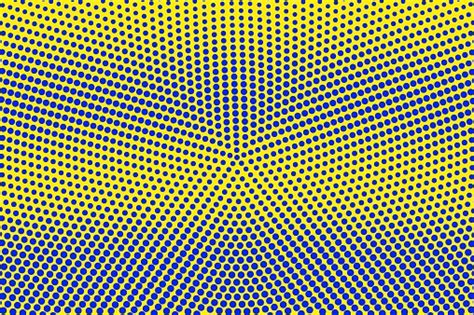 Biru Kuning Bertitik Latar Belakang Vektor Halftone Template Banner