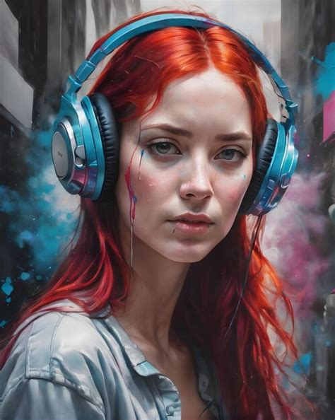 Está a olhar para algo uma salpicada de pintura no rosto arte