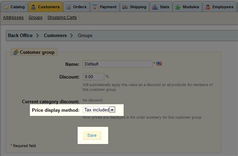 Configuring Tax Options In PrestaShop Web Hosting Hub