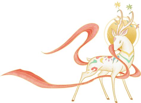 七色鹿浴盆插画插画商业插画婳雨阁x原创作品 站酷zcool