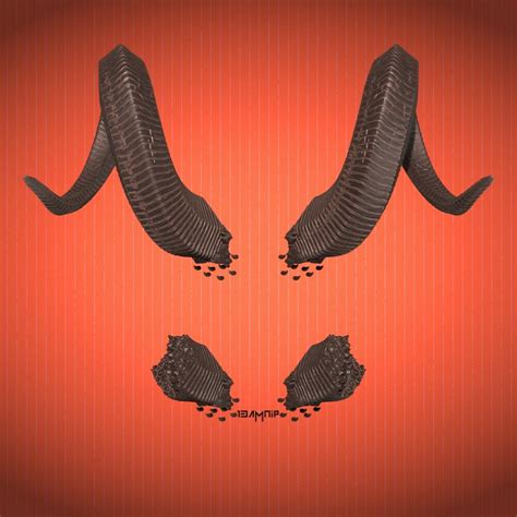 Stl File Karlach Horns From Baldurs Gate 3 🤘・3d Print Design To