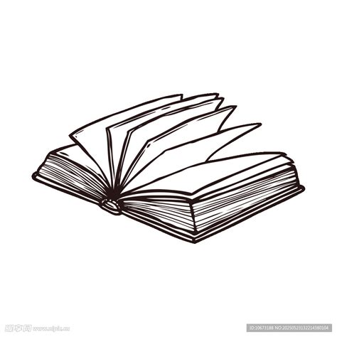 翻开的书籍简笔画设计图 图片素材 其他 设计图库 昵图网