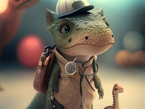 Cómo crear un dinosaurio bebé con profesión Pasos con inteligencia