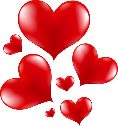 corazones rojos para el día de san valentín formas de corazón