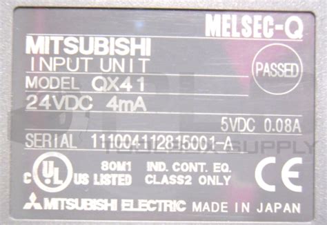 Mitsubishi Qx41 Input Unit 32 Points Melsec Q Plc Toolbox Supply