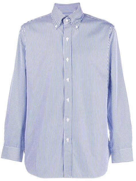 Polo Ralph Lauren Pinstripe Cotton Shirt Blue Farfetch In