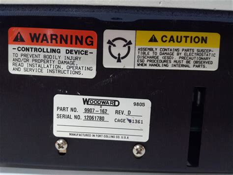 Woodward 9907 162 Controller Runsheng Automation