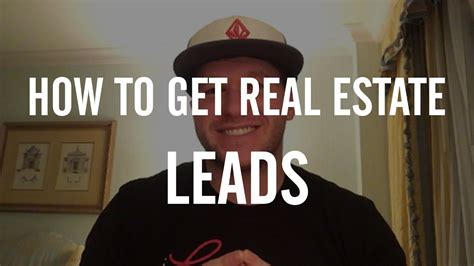 How To Get Real Estate Leads Colton Lindsay Youtube