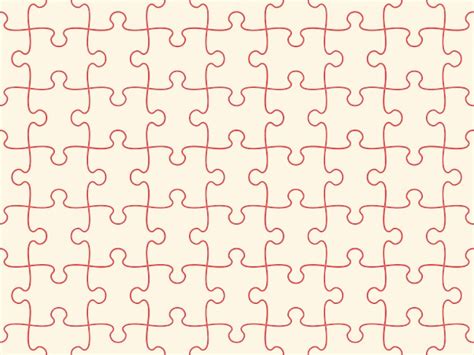 Premium Vector Seamless Pattern Of Completed Puzzle Pieces Grid