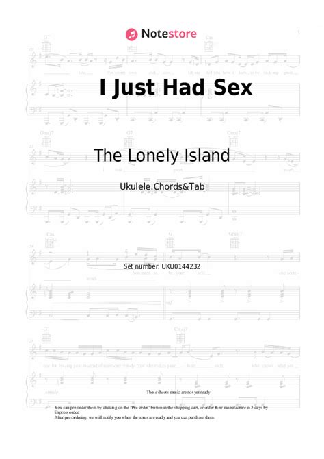 I Just Had Sex Ukulele Sheet Music The Lonely Island Akon In Note Ukulele Sku