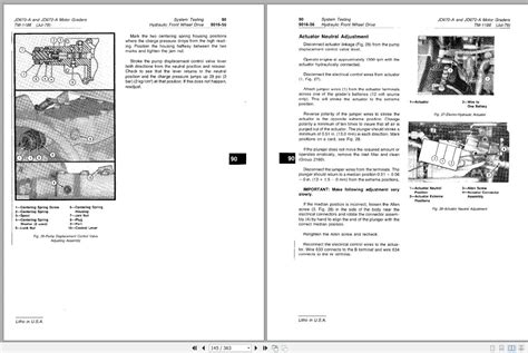 John Deere 670A 672A Motor Grader Operation And Test Technical Manual