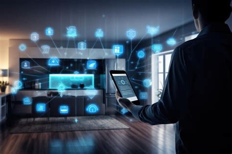 Premium Photo A Person Controlling Smart Home Devices Smart Home Management System Using