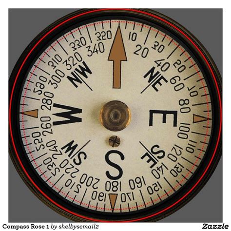 Rose Compass Wall Clock