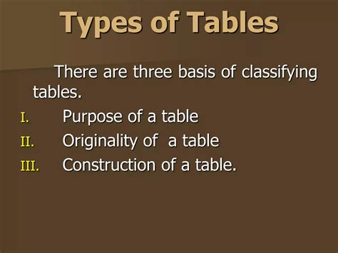 Tabulation Ppt Databases Computer Software And Applications