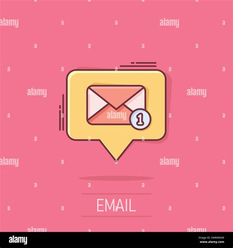 New Incoming Messages Icon In Comic Style Envelope With Notification Cartoon Vector
