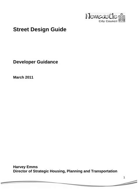 Pdf Street Design Guide Newcastle City Council · This Guide Covers