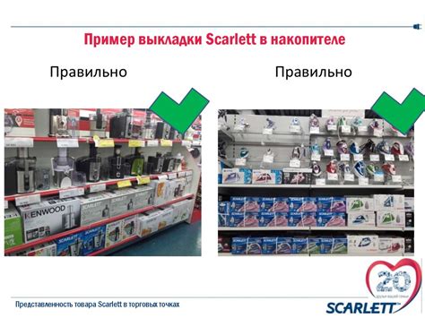 Представленность товара в торговых точках Витрина и накопитель