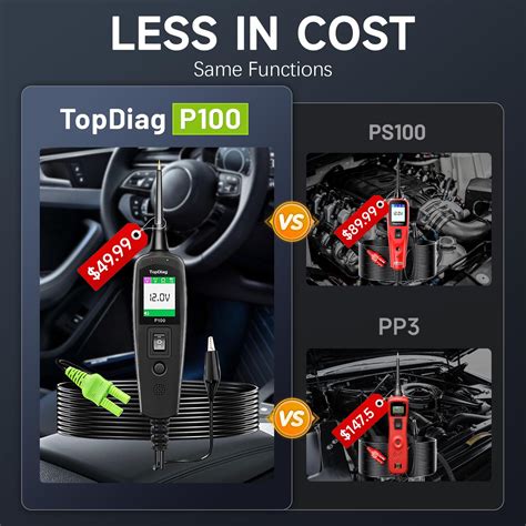 Circuit Tester Automotive Power Circuit Probe Tester Test Light Automotive With 40ft Cable