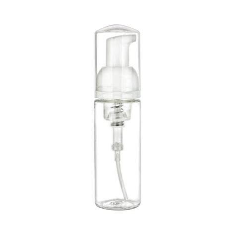 10 Clear Plastic Foamer Bottle Pump Mini Travel Size White Soap