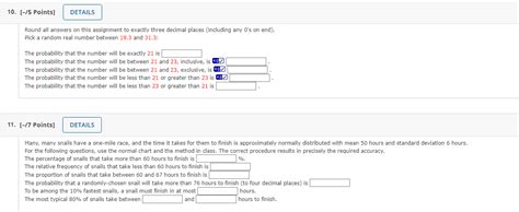 Solved Round All Answers On This Assignment To Exactly Three