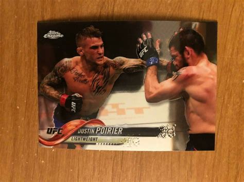 Dustin Poirier Topps Chrome UFC Diamond Refractor RAW Price Guide Sports Card Investor