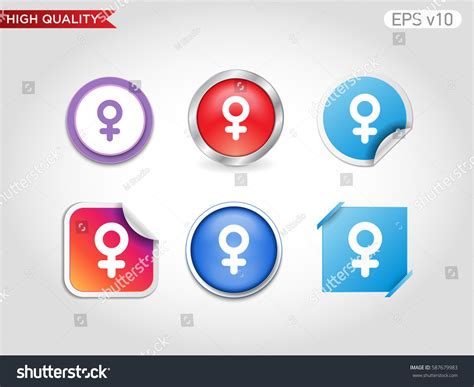 Sex Icon Button Sex Icon Modern Stock Vector Royalty Free 587679983