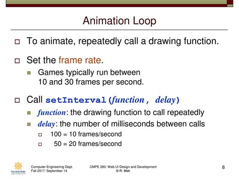 CMPE 280 Web UI Design And Development September 14 Class Meeting Ppt
