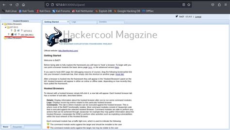 Beef Browser Exploitation Tool Beginners Guide Hackercool Magazine