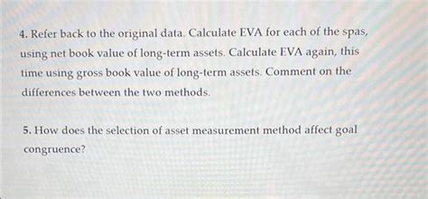 Solved 1 Calculate RI For Each Of The Spas Based On Chegg Com