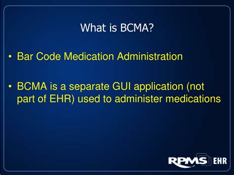 Ppt Bar Code Medication Administration Overview Powerpoint