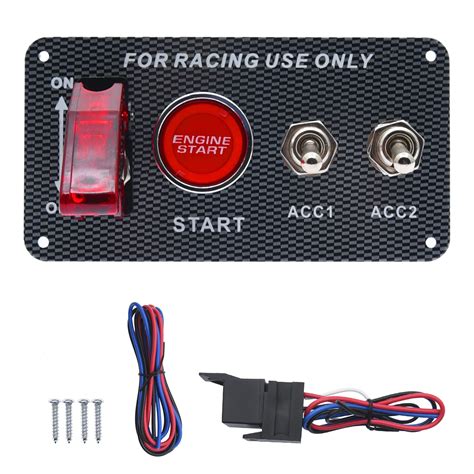 Snapklik 12V Ignition Switch Panel Ignition Starter Switch Panel