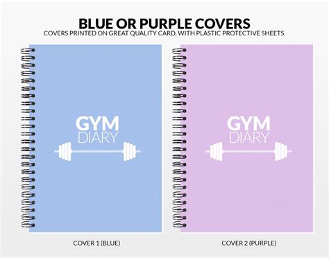 Gym Diary And Workout Log Book Fitness Tracker Cardio Etsy