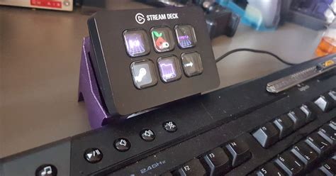 streamdeck mini keyboard mount support by zoefromparis download free
