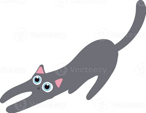 Gray Hair Cat Handraw Cute Cat 16349737 Png