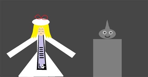 東方 スライムの像の前で静かに泣くゆかりん・・・【追悼】 超低速の巫女・霊夢（pc用）のイラスト Pixiv