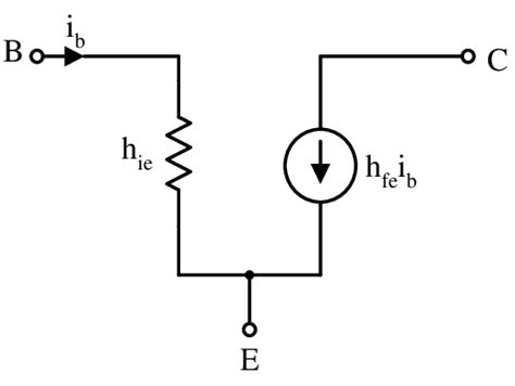 5 12 Circuito Equivalente Simplificado Del Transistor Con Parámetros