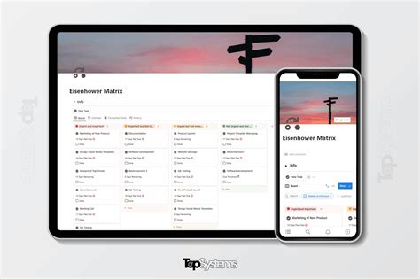 Eisenhower Matrix Notion Template Topsystems Io