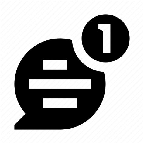 Notification Unread New Message Chat Bubble Icon Download On Iconfinder