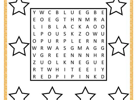 İngilizce Renkler Kelime Avı ~ İngilizce Etkinlik ~ Etkİnlİkbox