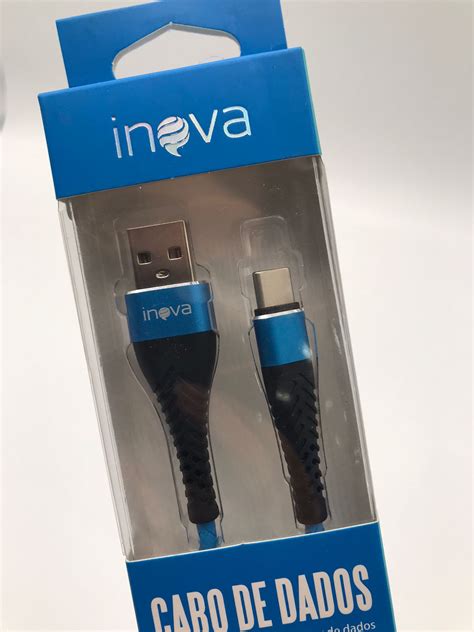 Cabo Carregador E Transmissor De Dados Tipo C Azul Agapoint Distribuidora Eletronicos