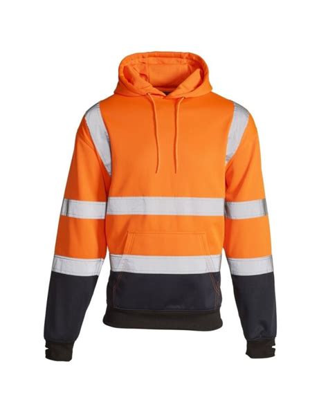 Hi Vis 2 Tone Hooded Sweatshirt La Safety Supplies