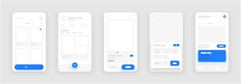 移動應用概念帶 Ui 元素的流程圖向量圖形及更多website Wireframe圖片 Website Wireframe 使用者體驗
