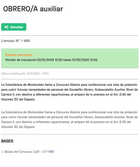 Convocatoria Abierta Para Cargos Futuros En La Intendencia De Montevideo