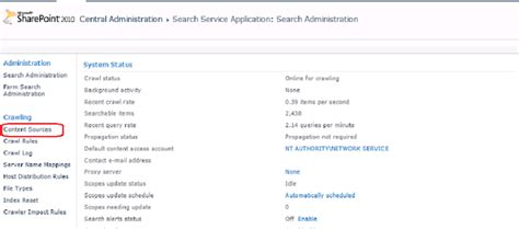 SharePoint Blog Configure Content Source In SharePoint 2010 Search