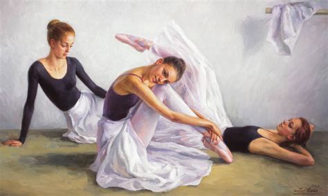 Serguei Zlenko Dançarinas De Balé ~ Pinturas Do Auwe